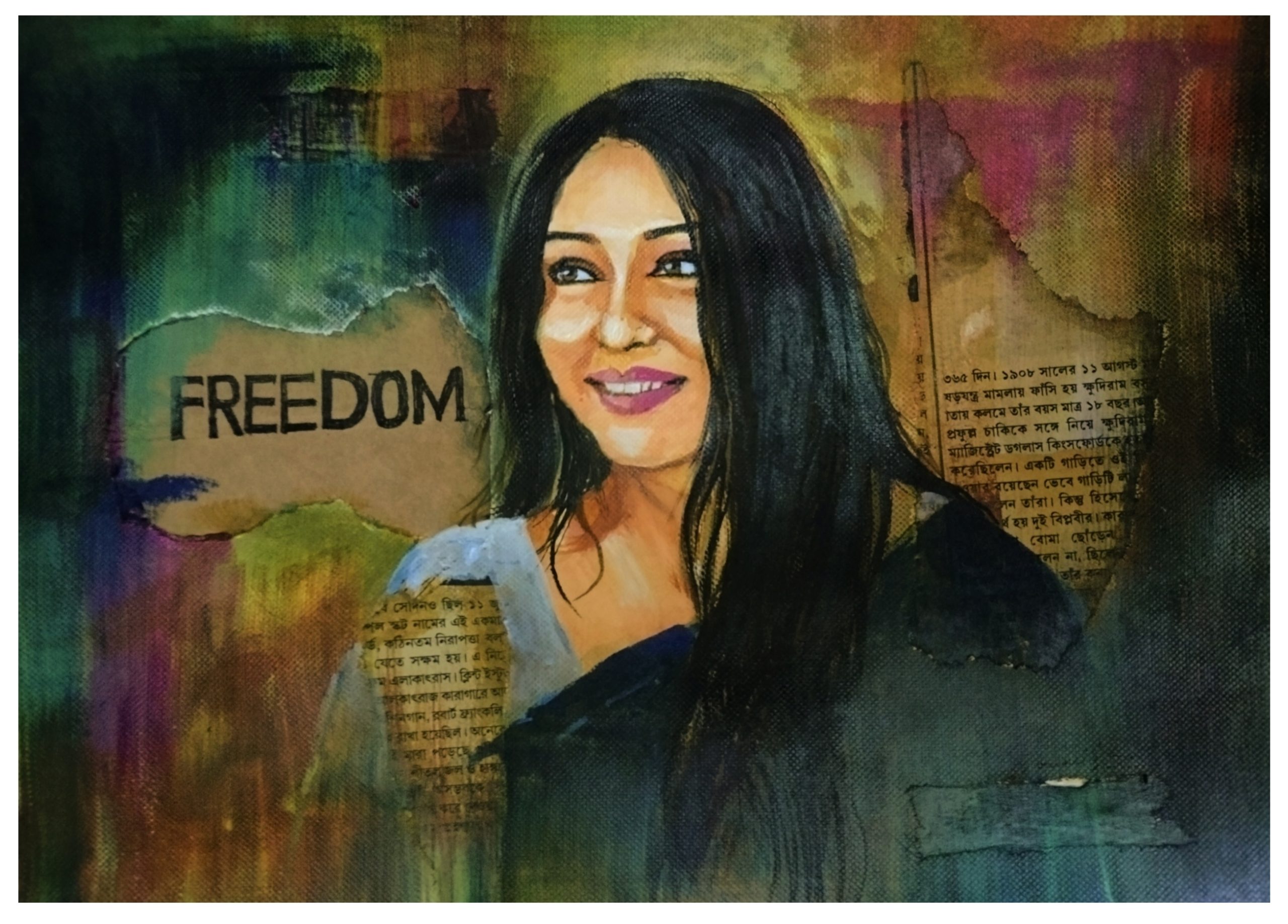 Soumita Saha's Song Of "Freedom" Paints Canvas Light Of Tagore